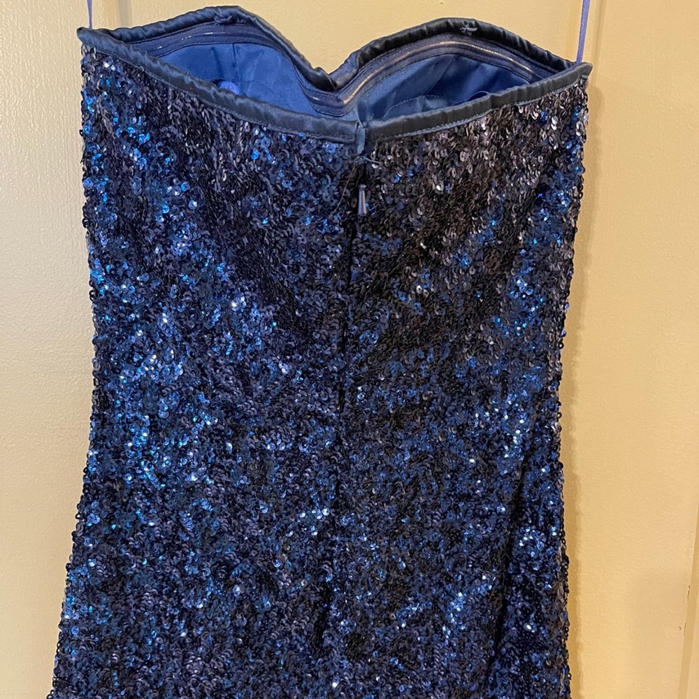 Blue Sequence Mermaid Evening Dress - Gem